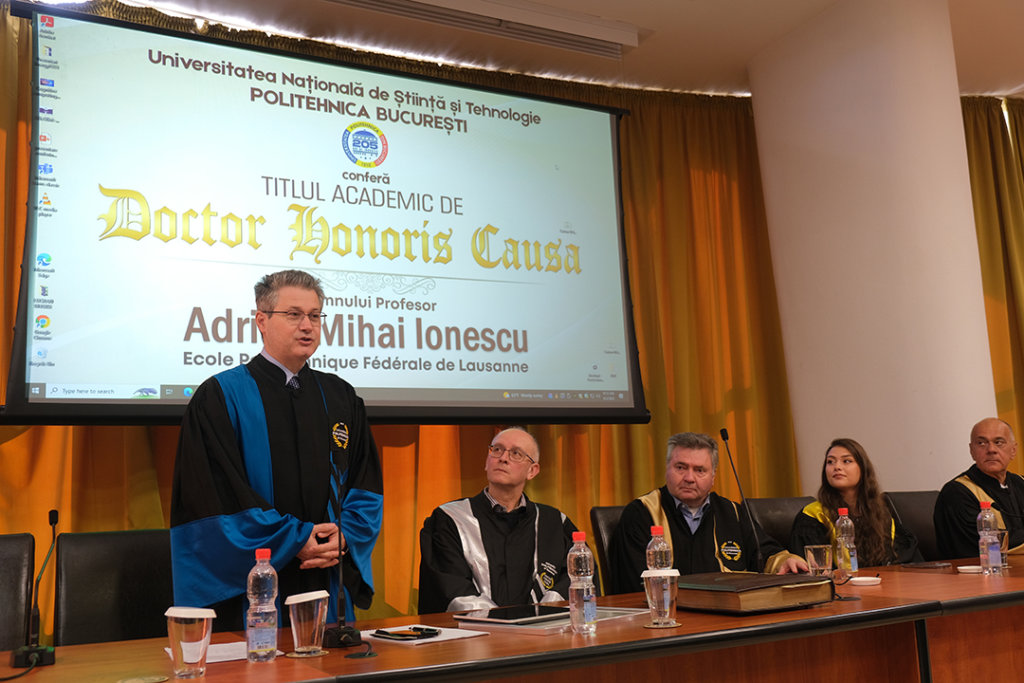 POLITEHNICA Bucuresti a acordat titlul academic Doctor Honoris Causa domnului profesor Adrian ...